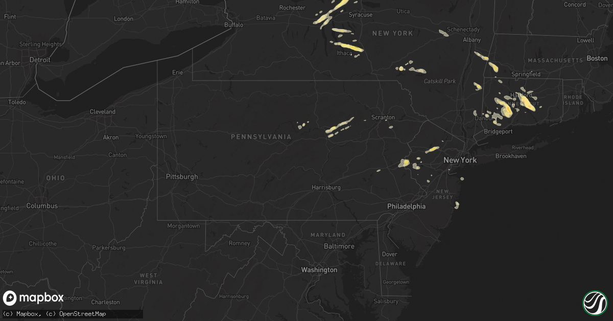 Hail Map in Pennsylvania on June 22, 2024 - HailTrace