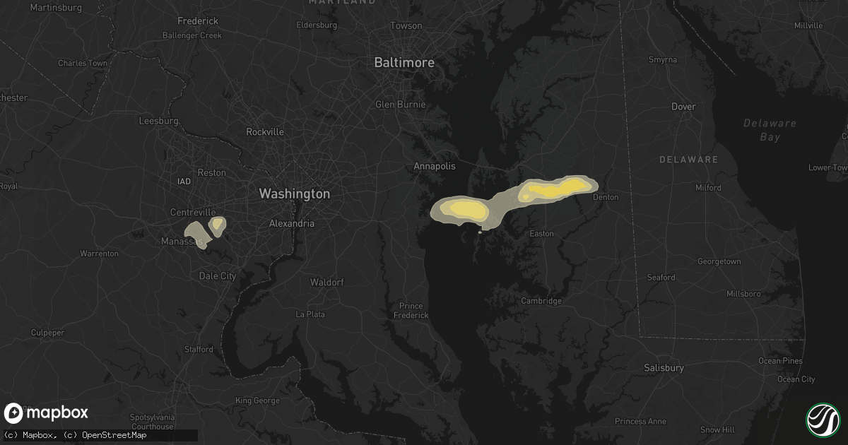 Hail Map in Churchton, MD on June 22, 2026 - HailTrace