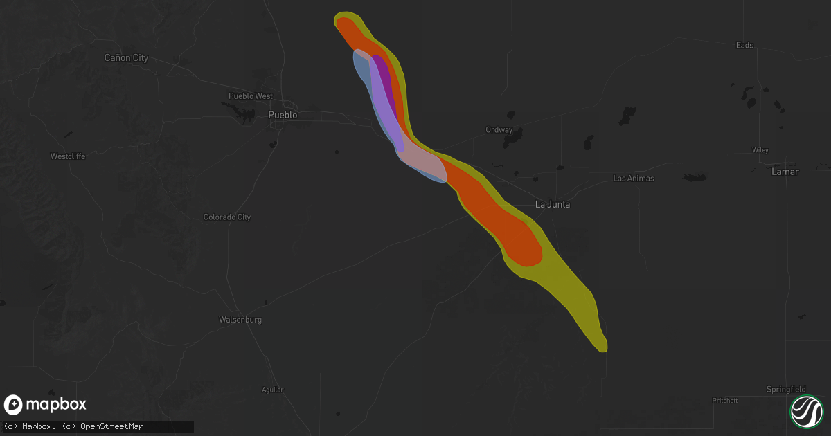 Hail Map in Fowler, CO on June 22, 2026 - HailTrace