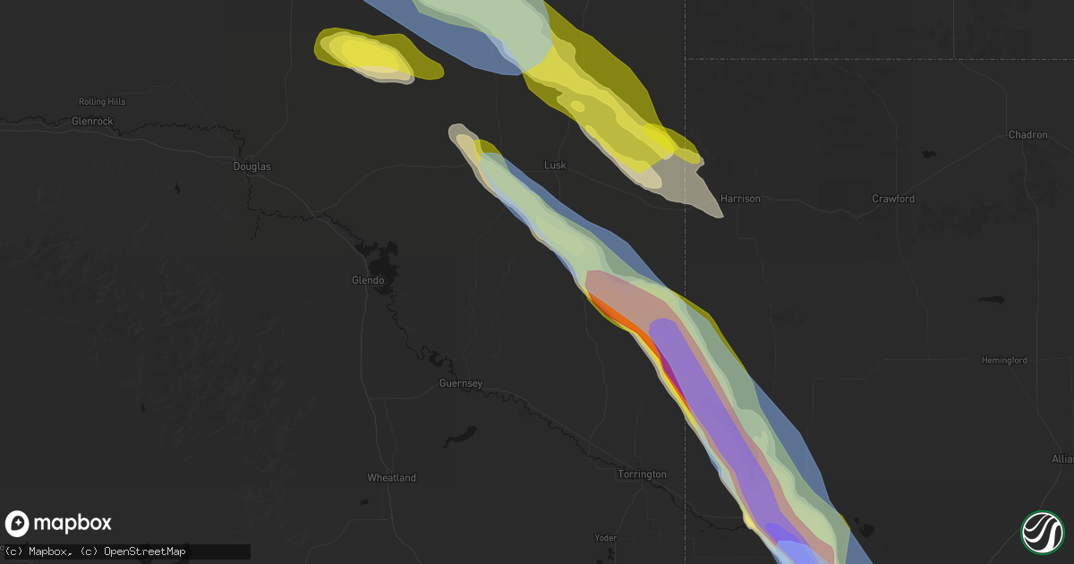 Hail Map in Jay Em, WY on June 22, 2026 - HailTrace