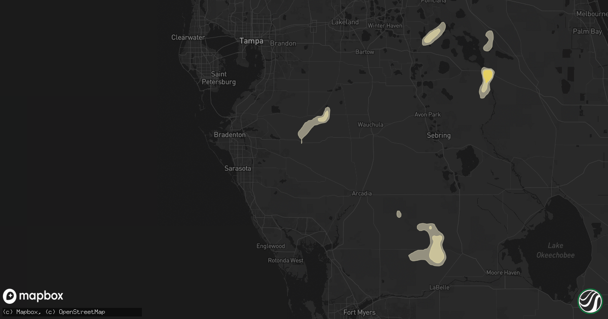 Hail Map in Myakka City, FL on June 22, 2026 - HailTrace