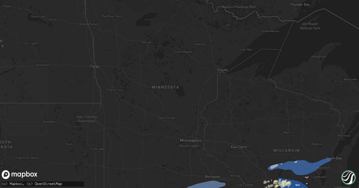 Hail Map in Minnesota on June 23, 2025 - HailTrace