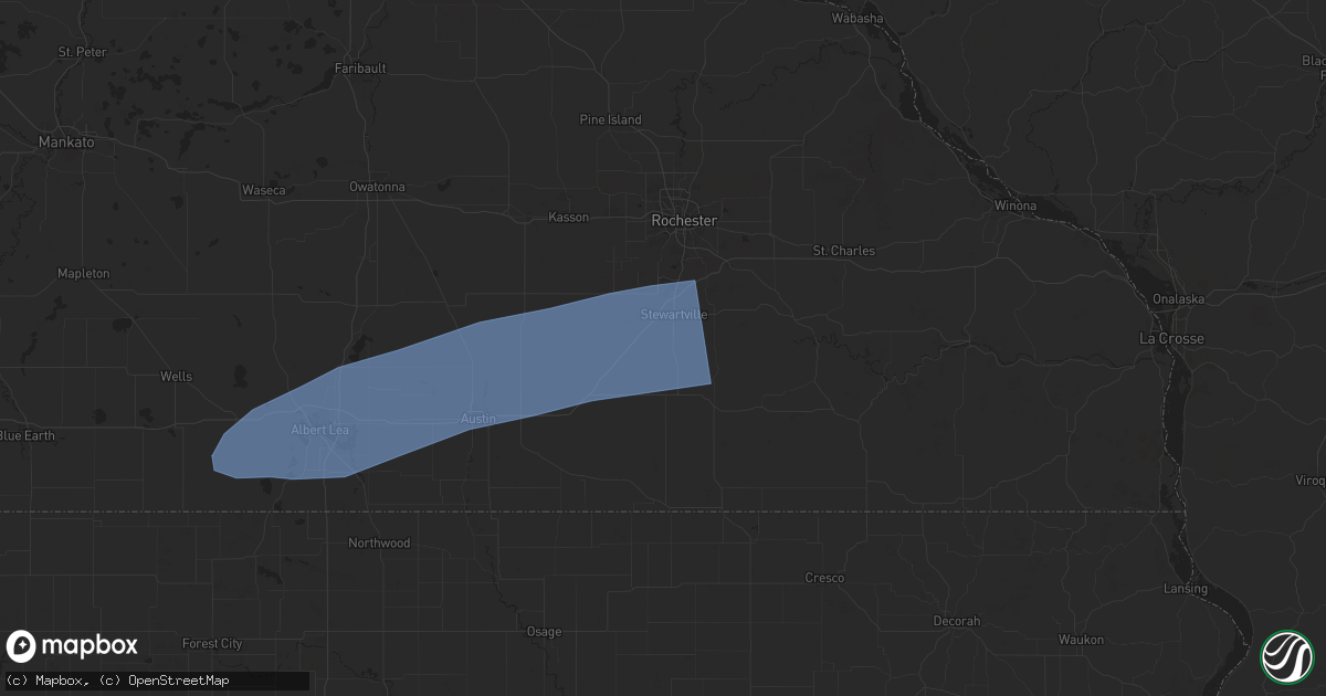 Hail Map in Racine, MN on June 23, 2025 - HailTrace