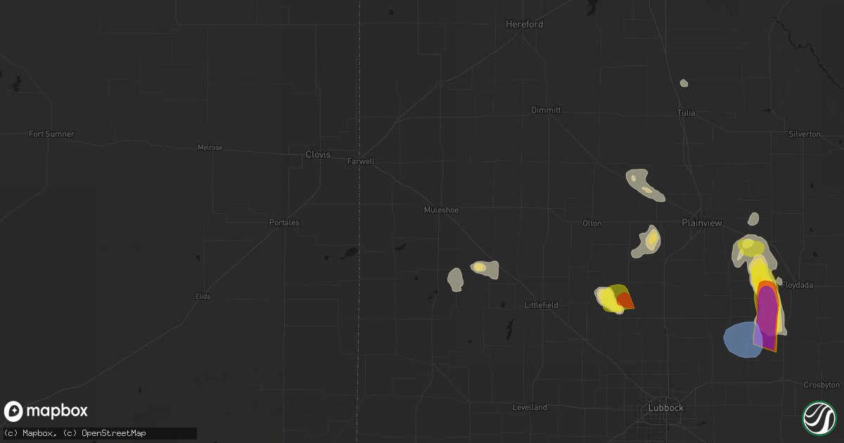 Hail Map in Muleshoe, TX on June 23, 2026 - HailTrace
