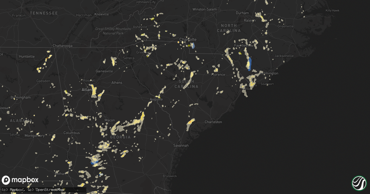 Hail Map in South Carolina on June 25, 2025 - HailTrace