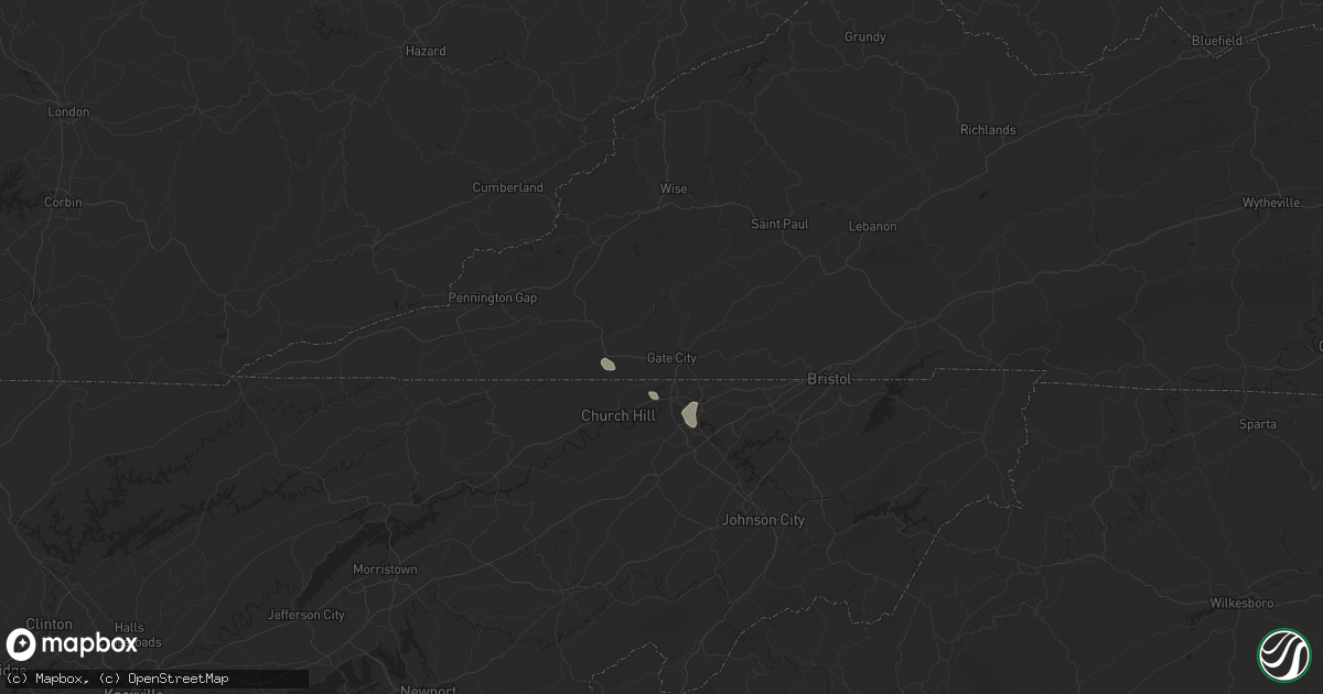 Hail Map in Gate City, VA on June 26, 2025 - HailTrace