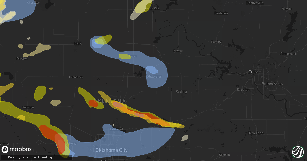 Hail Map in Stillwater, OK on June 26, 2026 - HailTrace