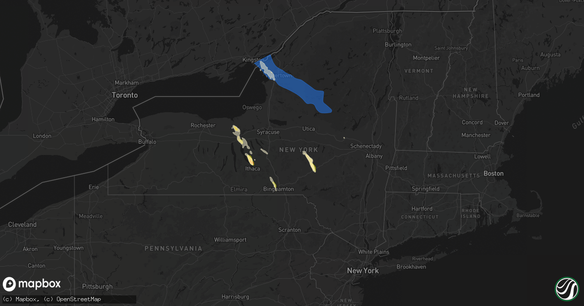 Hail Map in New York on June 30, 2026 - HailTrace