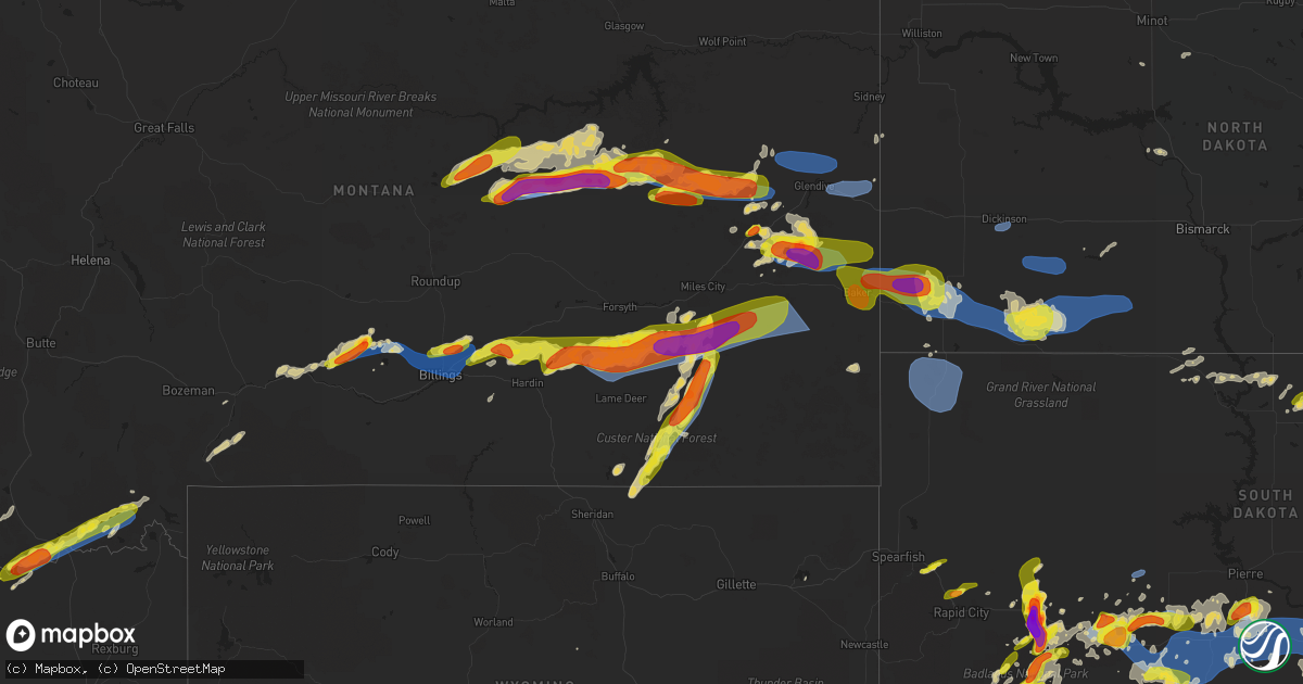 Hail Map on July 3, 2022 - HailTrace