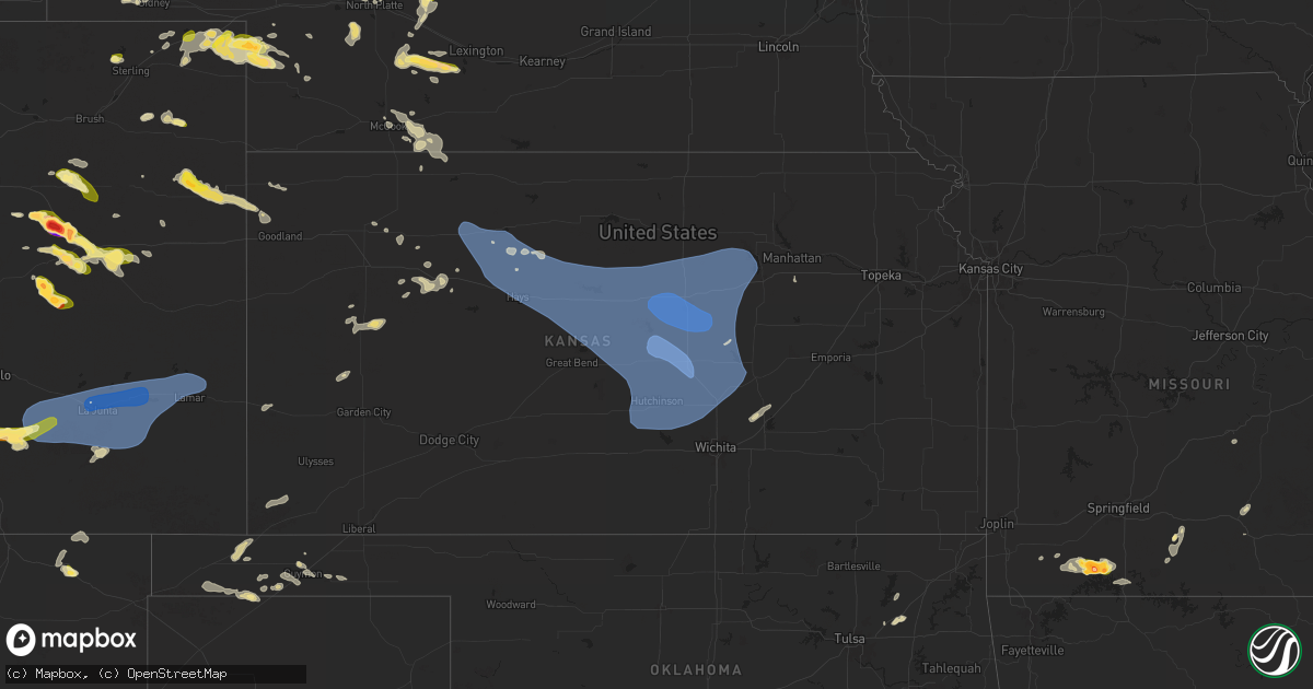 Hail Map in Kansas on July 3, 2024 - HailTrace