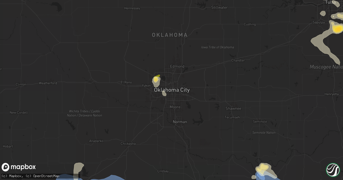Hail Map in Oklahoma City, OK on July 4, 2024 - HailTrace