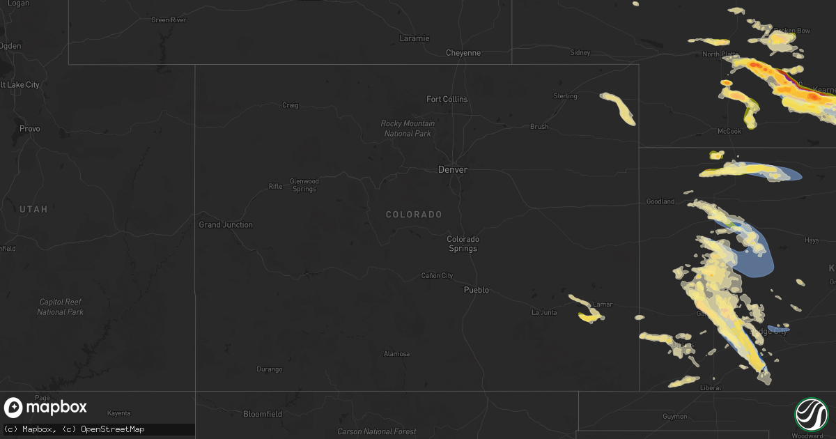 Hail Map in Colorado on July 6, 2024 - HailTrace