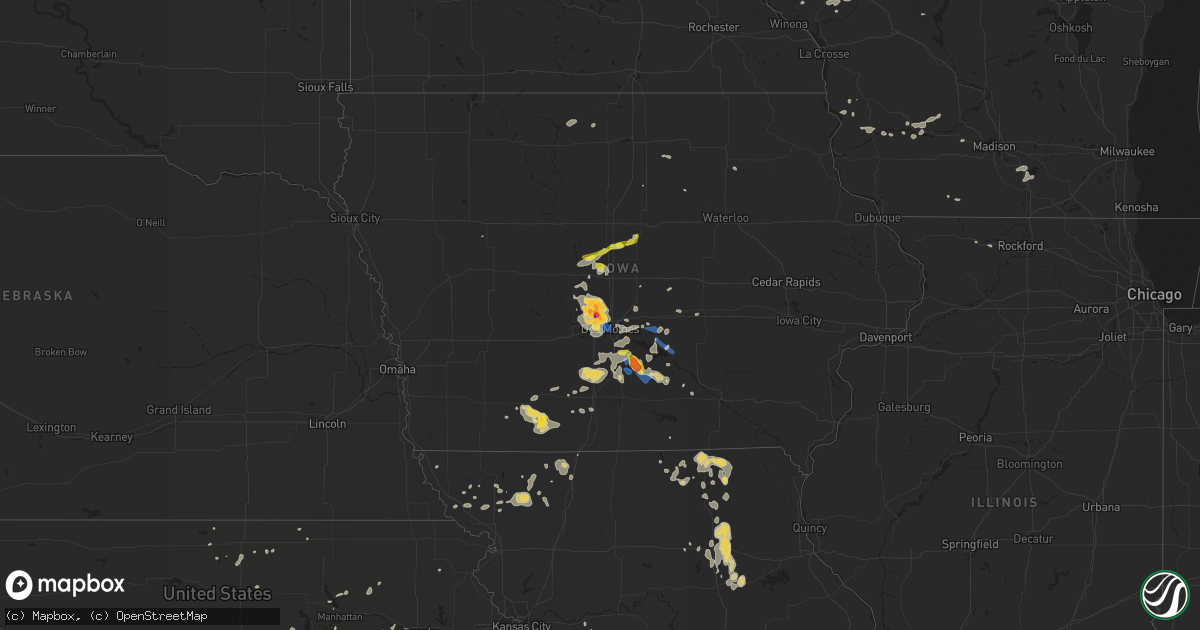 Hail Map on July 14, 2020 - HailTrace