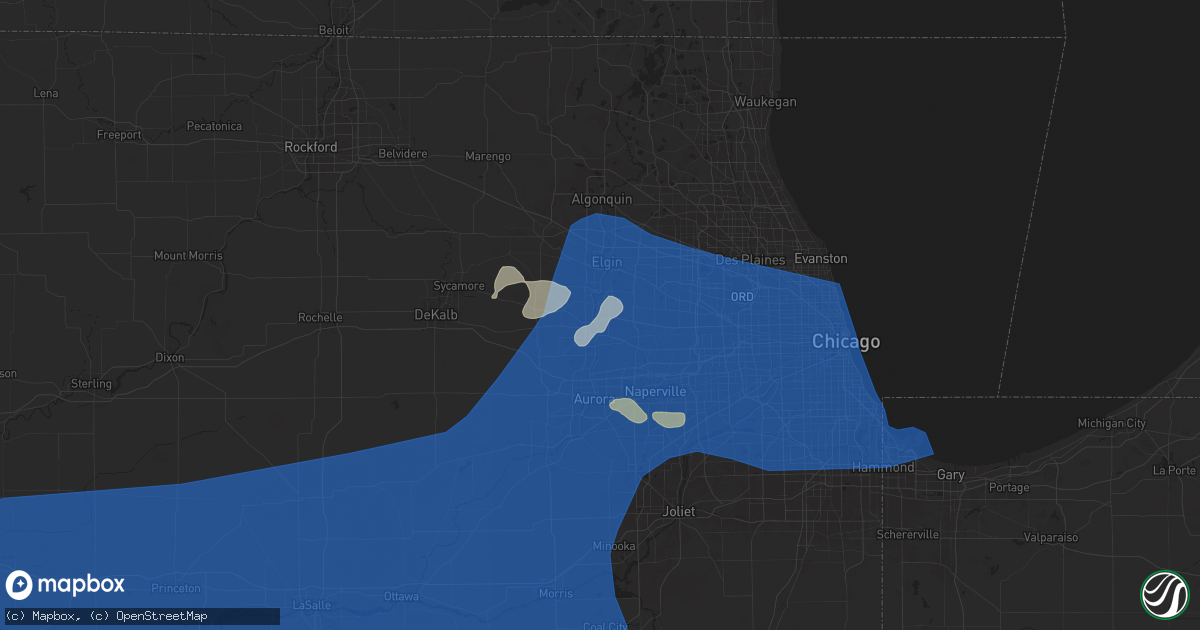 Hail Map in Saint Charles, IL on July 14, 2024 - HailTrace