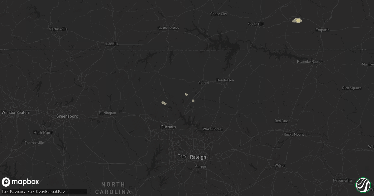 Hail Map in Stem, NC on July 18, 2024 - HailTrace