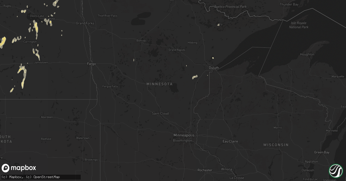 Hail Map in Minnesota on July 20, 2024 - HailTrace