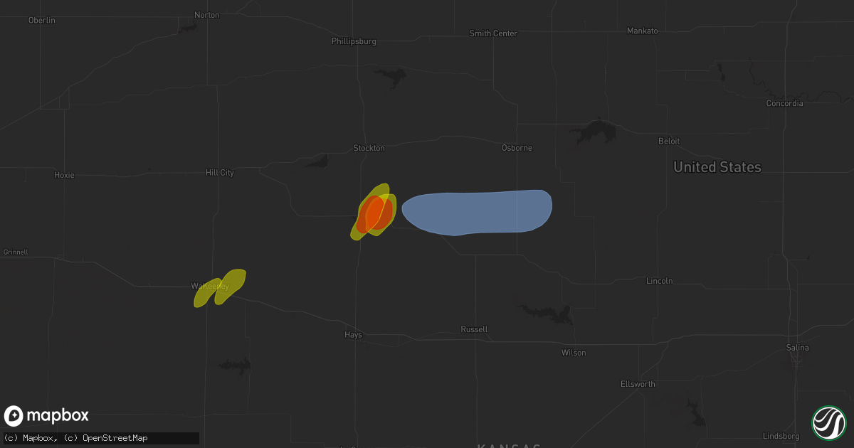 Hail Map in Natoma, KS on July 21, 2025 - HailTrace