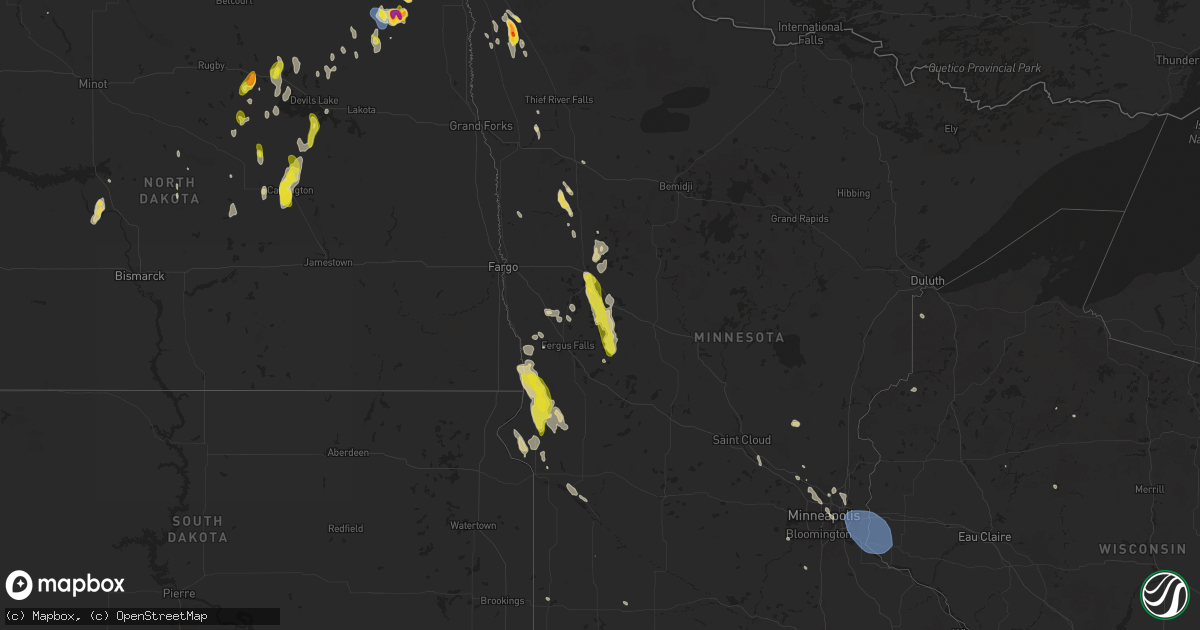 Hail Map on July 22, 2024 - HailTrace
