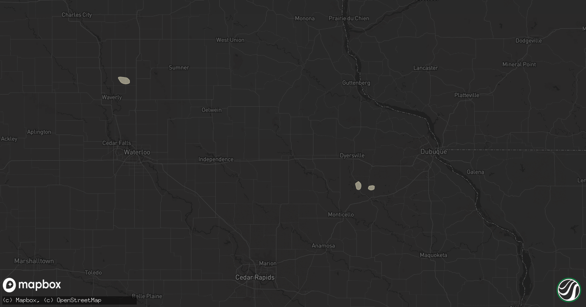 Hail Map in Manchester, IA on July 23, 2024 - HailTrace