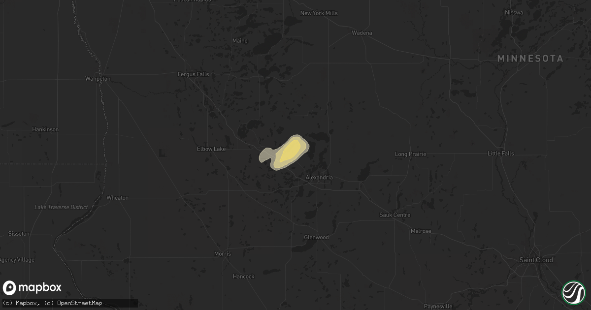 Hail Map in Garfield, MN on July 26, 2025 - HailTrace