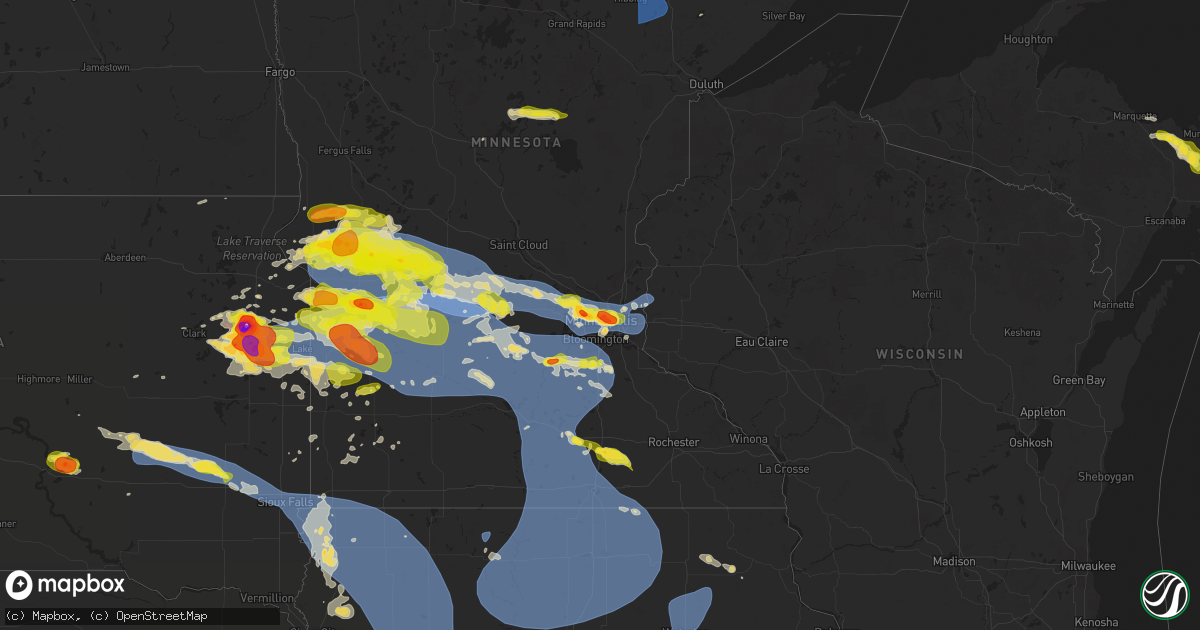 Hail Map on July 27, 2025 - HailTrace
