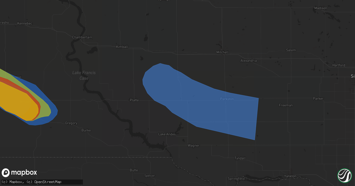Hail Map in Corsica, SD on July 29, 2024 - HailTrace