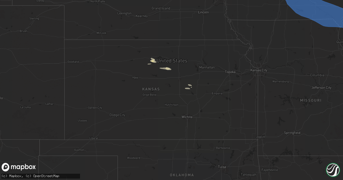 Hail Map in Kansas on July 29, 2024 - HailTrace