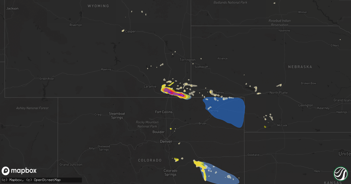 Hail Map on August 1, 2025 - HailTrace