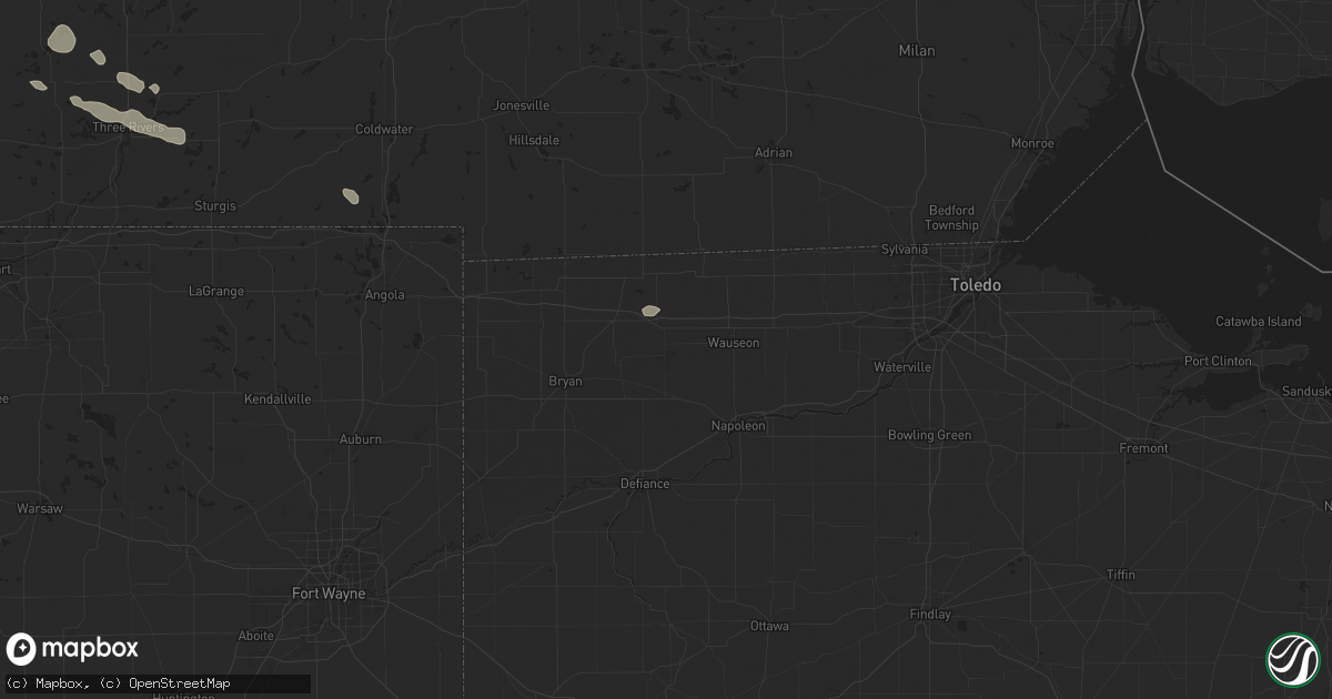 Hail Map in Archbold, OH on August 6, 2024 - HailTrace