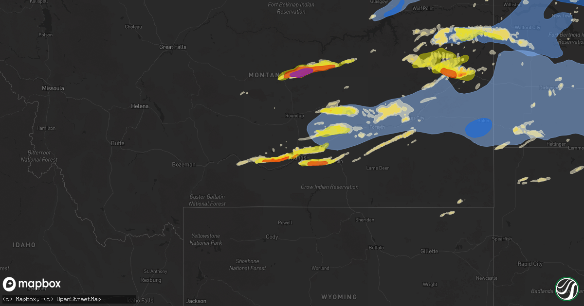 Hail Map on August 7, 2025 - HailTrace