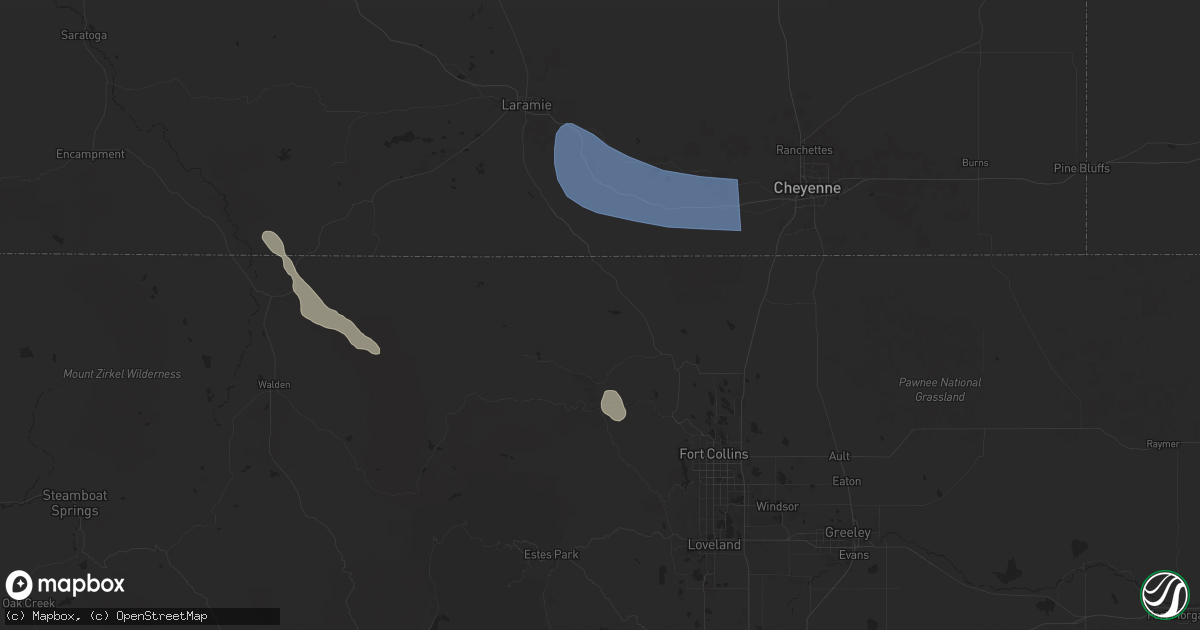 Hail Map in Livermore, CO on August 10, 2024 - HailTrace