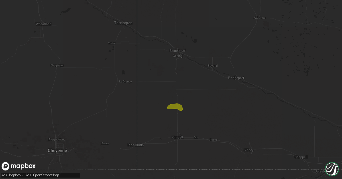 Hail Map in Harrisburg, NE on August 13, 2024 - HailTrace