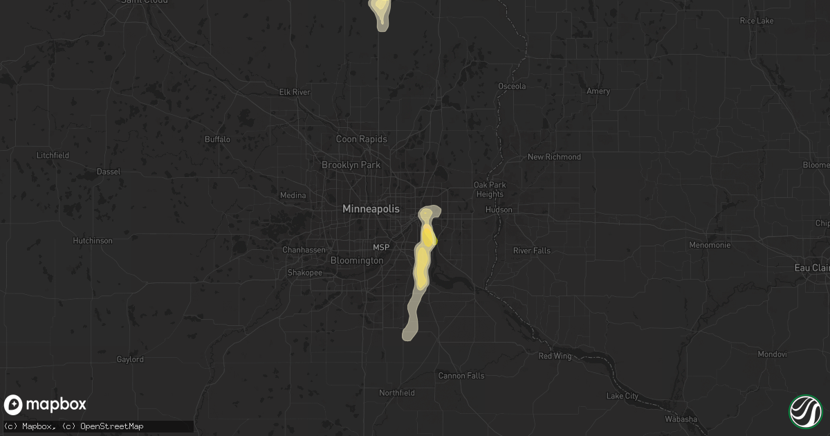 Hail Map in Saint Paul, MN on August 17, 2022 - HailTrace