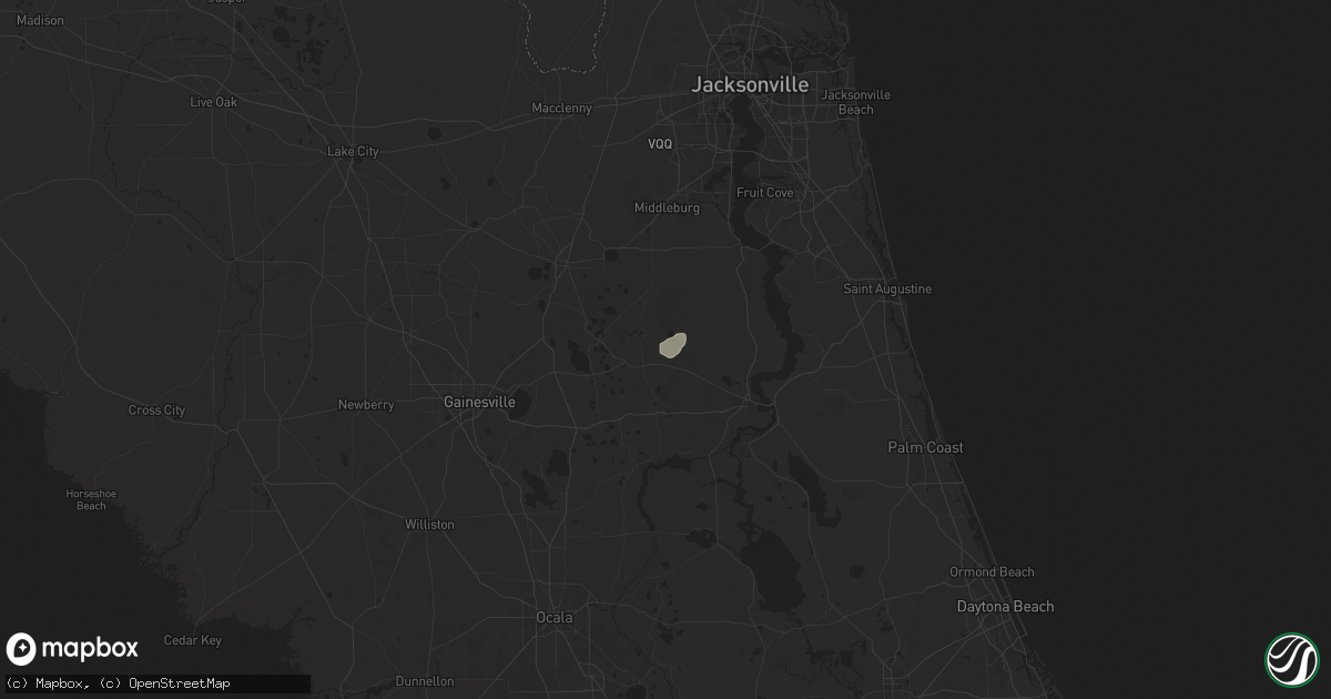 Hail Map in Florahome, FL on August 23, 2024 - HailTrace