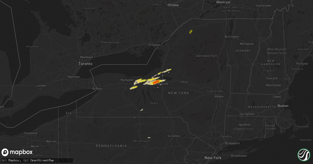 Hail Map on August 24, 2025 - HailTrace