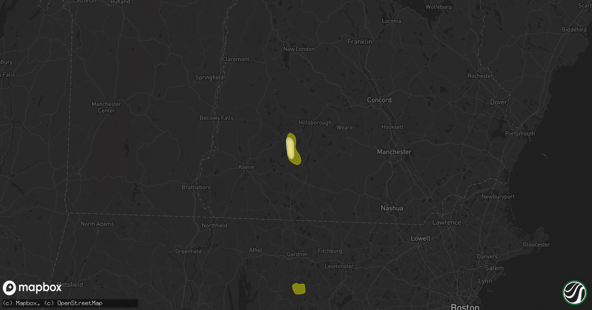 Hail Map in Hancock, NH on August 26, 2024 - HailTrace