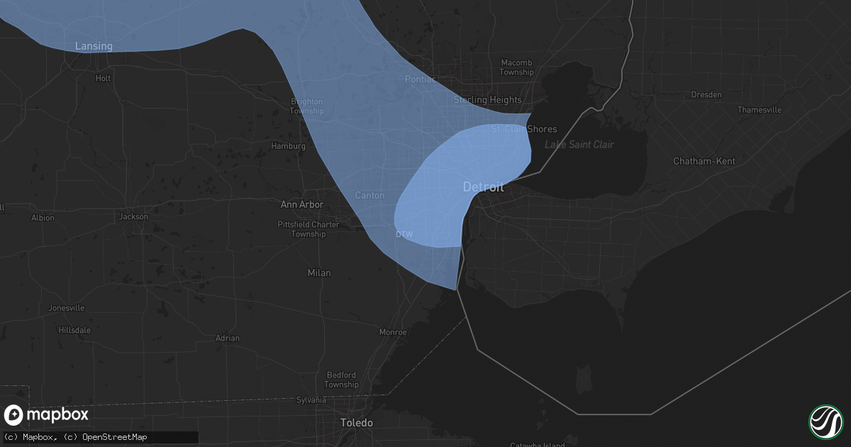 Hail Map in Taylor, MI on August 27, 2024 - HailTrace