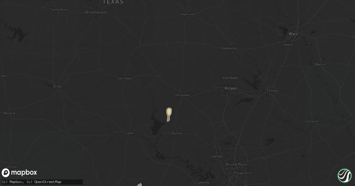 Hail Map in Lampasas, TX on August 30, 2025 - HailTrace