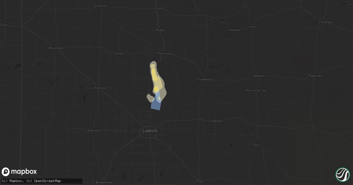Hail Map in Petersburg, TX on August 30, 2025 - HailTrace