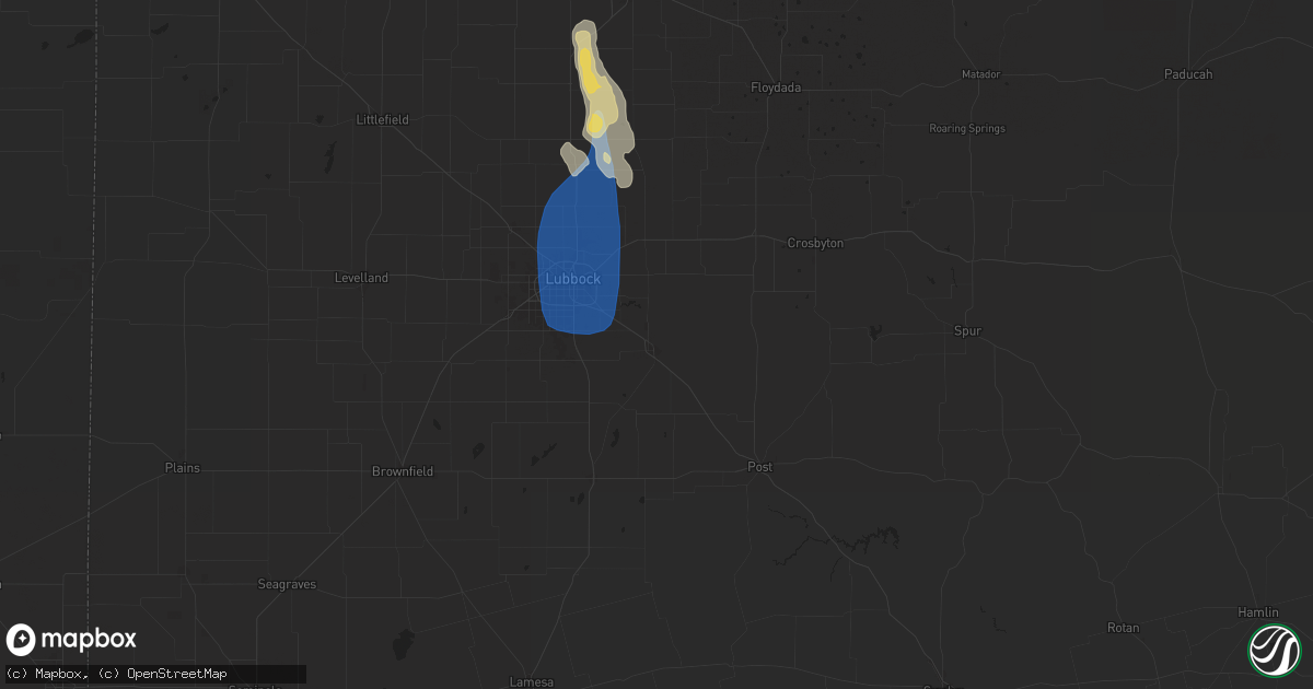 Hail Map in Slaton, TX on August 30, 2025 - HailTrace