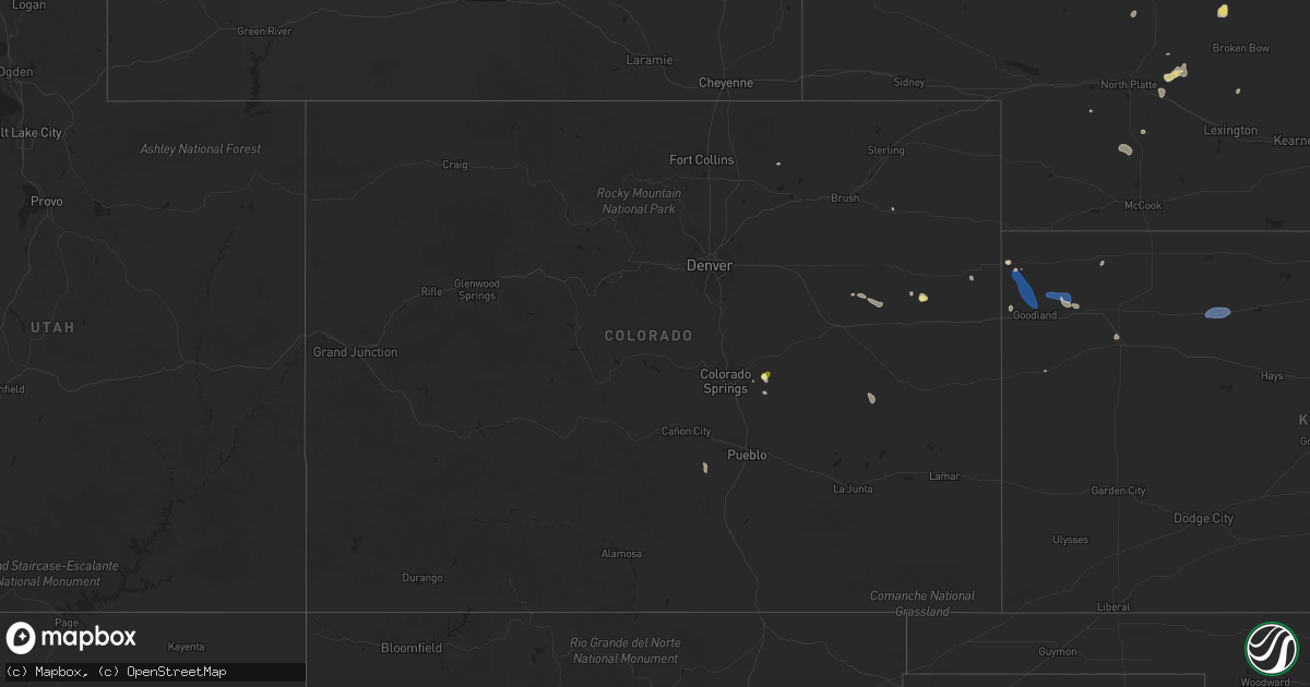 Hail Map in Colorado on August 31, 2022 - HailTrace