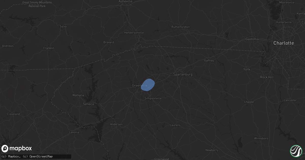 Hail Map in Greer, SC on August 31, 2024 - HailTrace