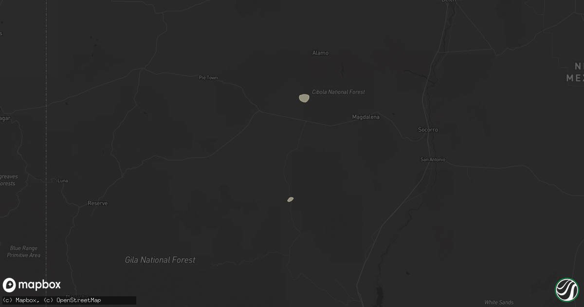 Hail Map in Magdalena, NM on August 31, 2025 - HailTrace