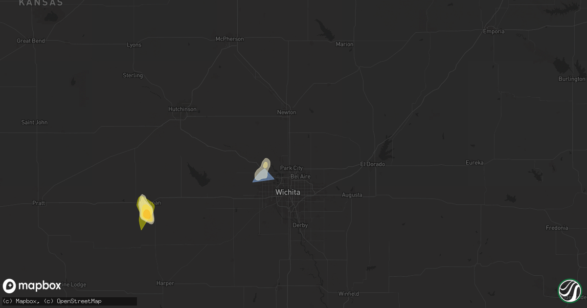 Hail Map in Valley Center, KS on September 1, 2025 - HailTrace