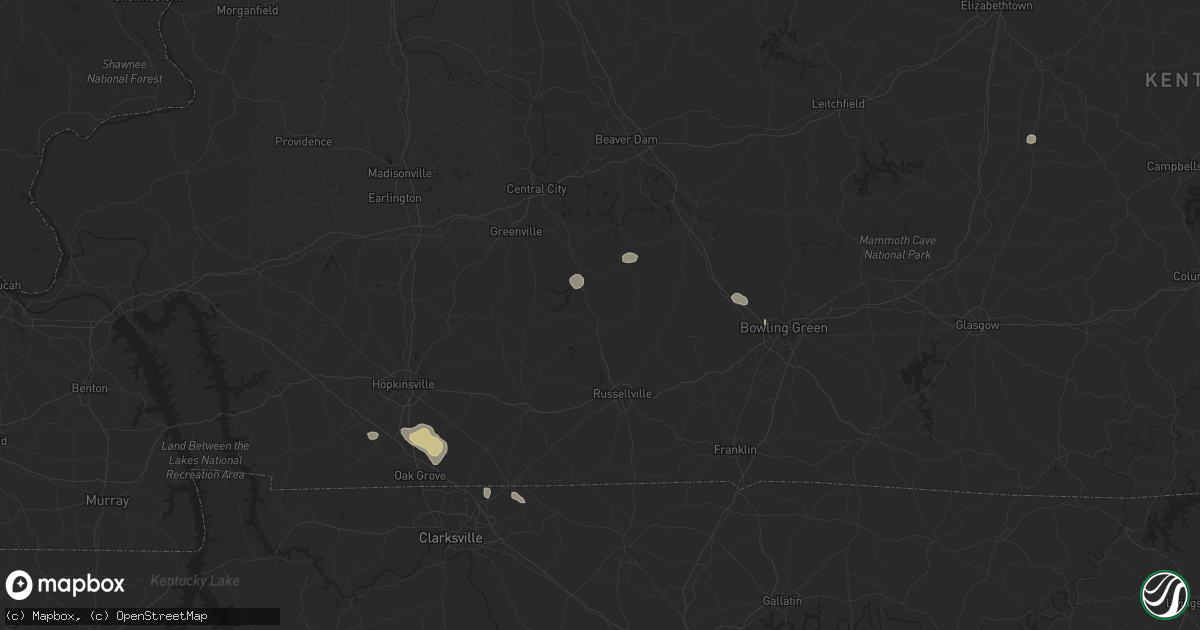 Hail Map in Lewisburg, KY on September 2, 2025 - HailTrace