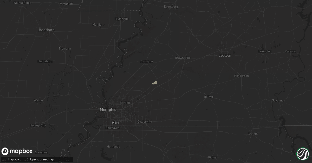 Hail Map in Mason, TN on September 3, 2025 - HailTrace