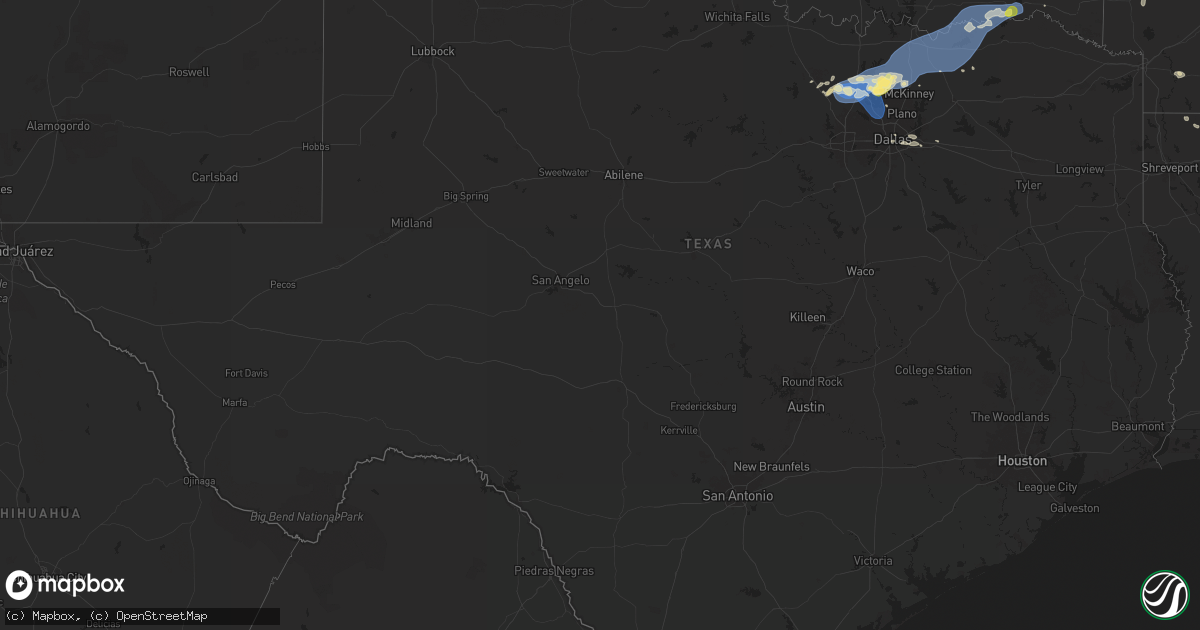 Hail Map in Texas on September 5, 2025 - HailTrace