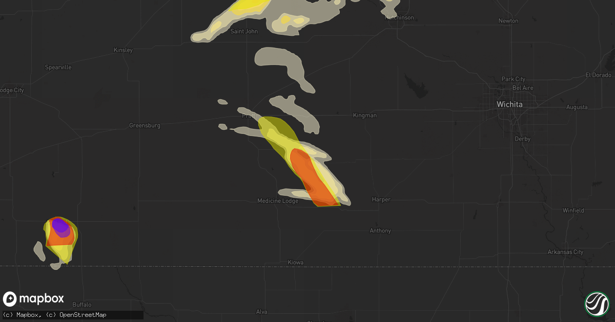 Hail Map in Nashville, KS on September 8, 2025 - HailTrace