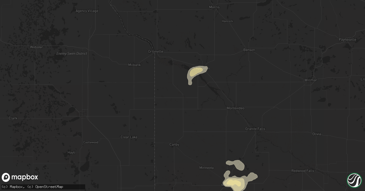 Hail Map in Madison, MN on September 9, 2025 - HailTrace