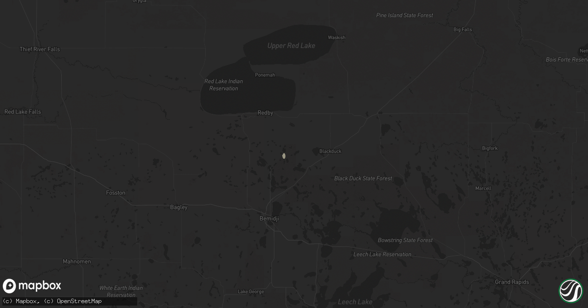 Hail Map in Tenstrike, MN on September 12, 2025 - HailTrace